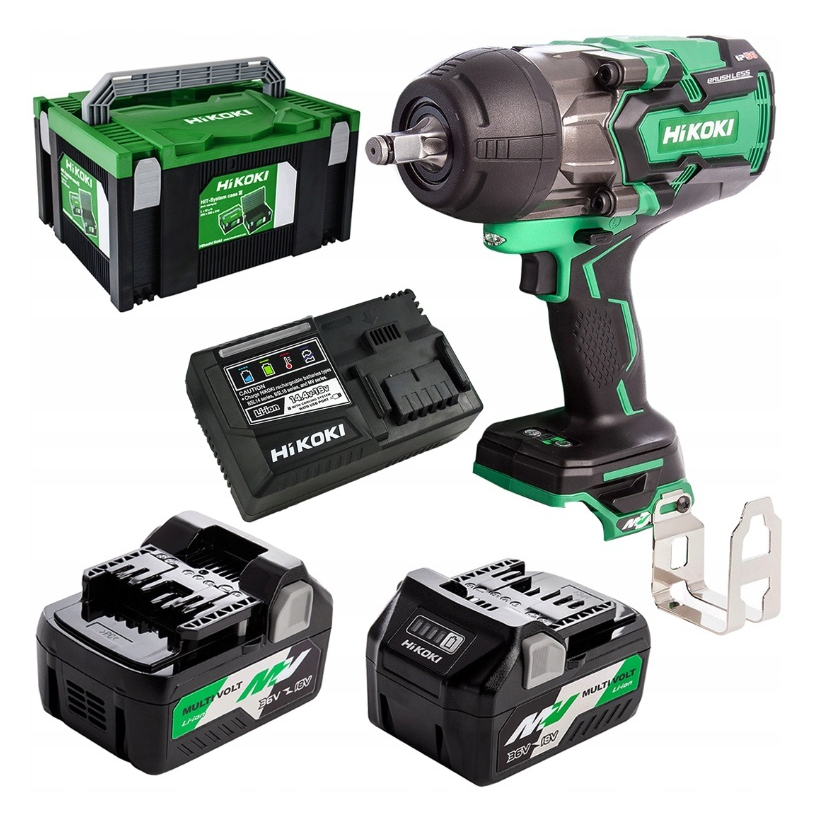 WR36DB 原廠HiKOKI 36V充電式無刷扳手套筒4分 重量輕 最大扭矩1,050 Nm 雙電版 BSL36A18 | 蝦皮購物