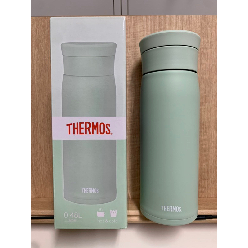 全新 THERMOS 香瓜雪酪 膳魔師不銹鋼真空保溫杯 JMZ-481-GR 480ml 保溫杯 不鏽鋼 矽膠 霧面 | 蝦皮購物