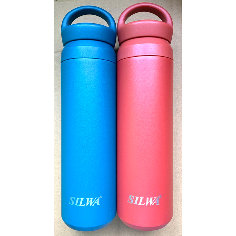 🌸全新 現貨出清🌈 SILWA 西華 日式簡約手提 保溫瓶 500ml 304不鏽鋼 磨砂質感保溫瓶(橘色/藍色) | 蝦皮購物