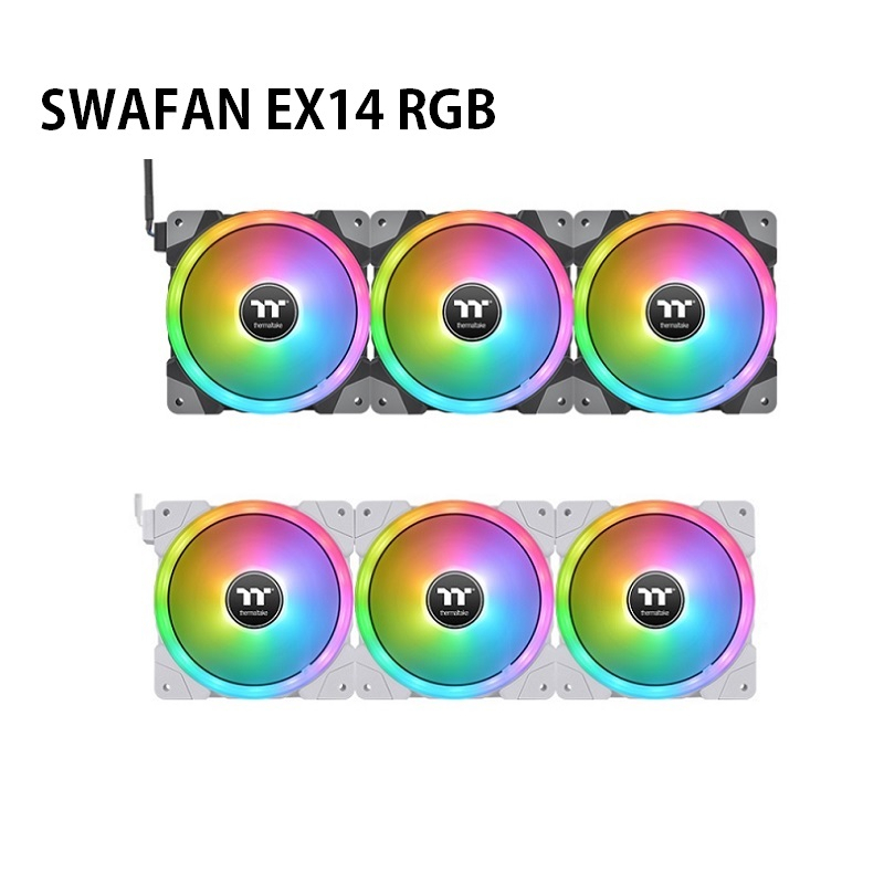 曜越SWAFAN EX14 RGB水冷風扇/三入/黑CL-F144-PL14SW-A/白CL-F162-PL14SW-A | 蝦皮購物