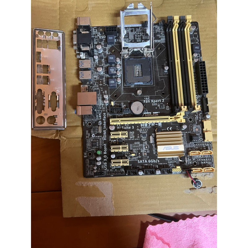 華碩 ASUS 主機板 H87M-E (Intel 1150 四代)有2條記憶體線道故障 | 蝦皮購物