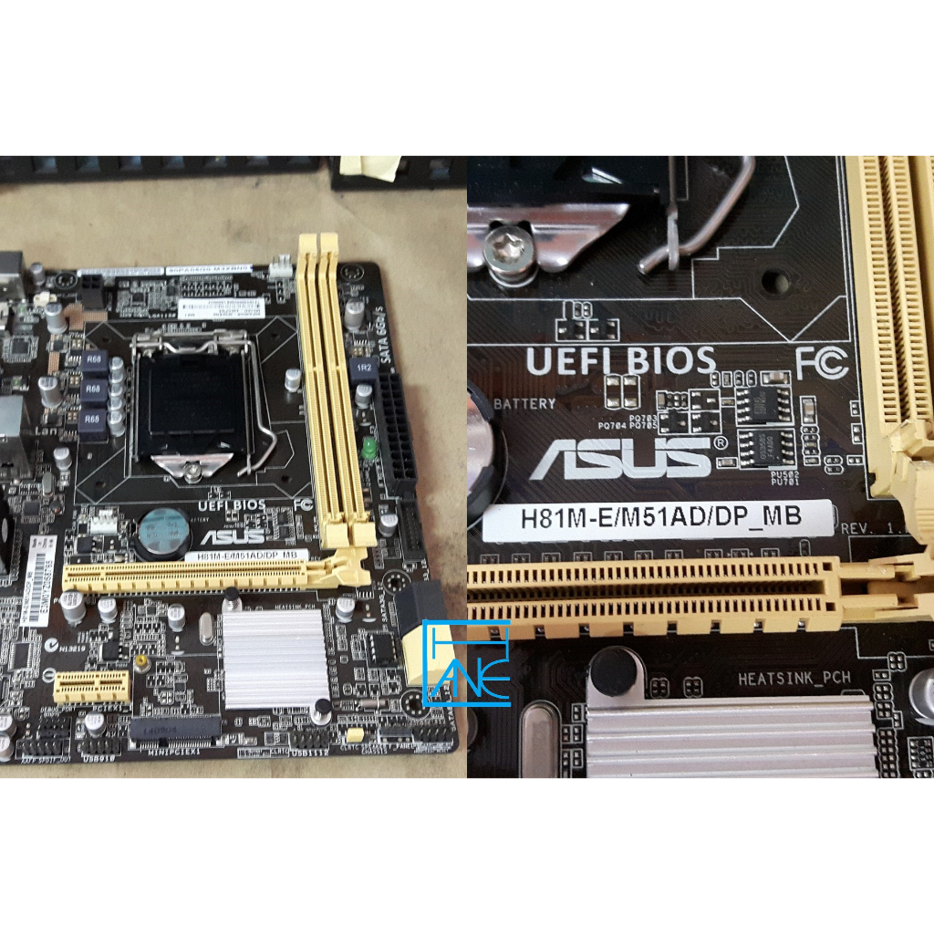 大胖電腦 】ASUS 華碩 H81M-E/M51AD/DP主機板/無擋板/1150/D3/保固30天/實體店面/可交 | 蝦皮購物