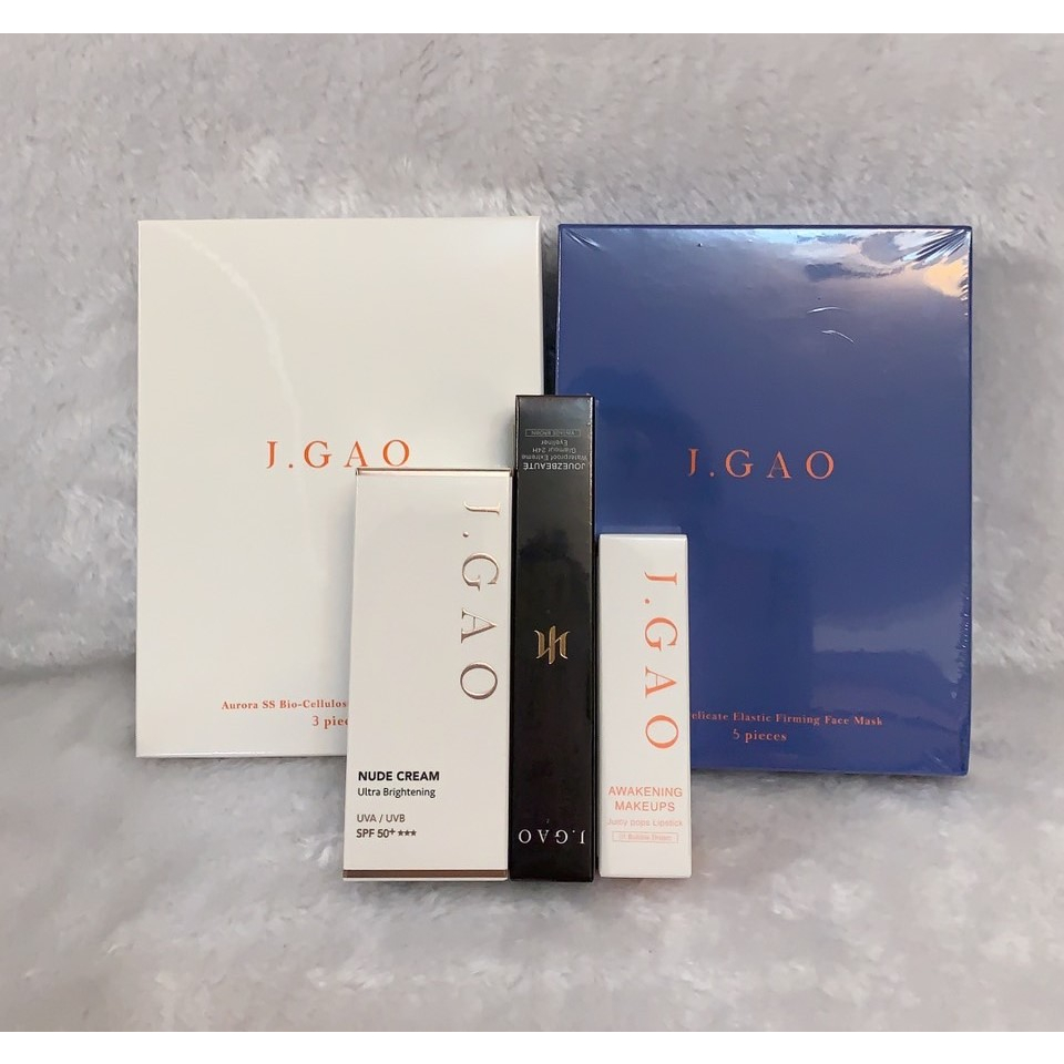 J.GAO 逆時極光亮白生物纖維面膜、逆時緊緻彈力嫩面膜、喚唇蜜漾潤唇膏、女神抗UV裸顏霜、玩美24H極緻媚眼防水眼線筆 | 蝦皮購物