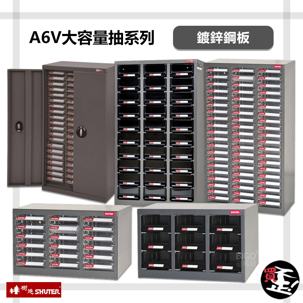【樹德 SHUTER】 A6V大容量抽系列 零件櫃 零物件分類 整理櫃 零件分類櫃 收納櫃 工作櫃 置物櫃 分類櫃 | 蝦皮購物