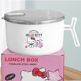 《現貨秒出》正版 三麗鷗 Hello Kitty KT 1300ml 不鏽鋼泡麵碗 湯碗 大容量湯碗 碗公 泡麵碗 | 蝦皮購物