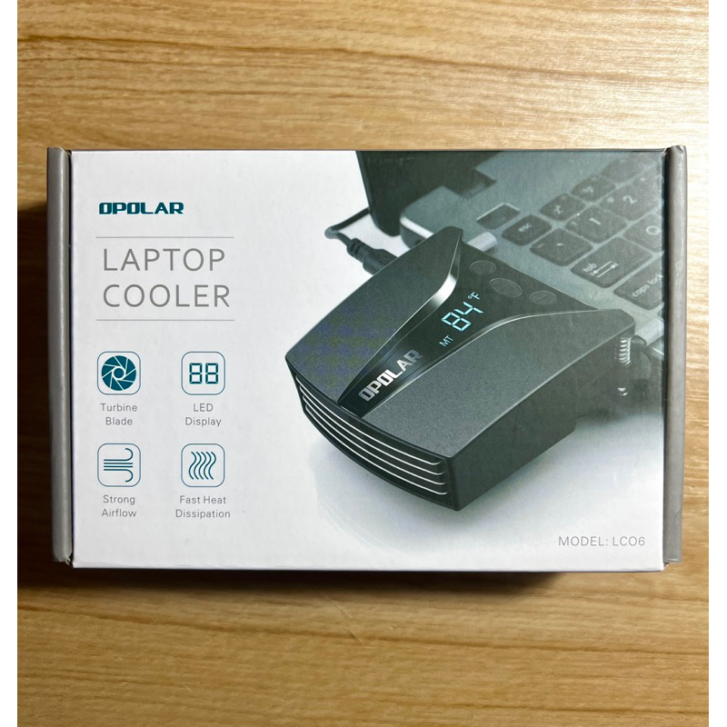 OPOLAR 筆電散熱風扇 散熱器（OPOLAR Laptop Cooler）溫度顯示 可自動或手動調節風速 | 蝦皮購物