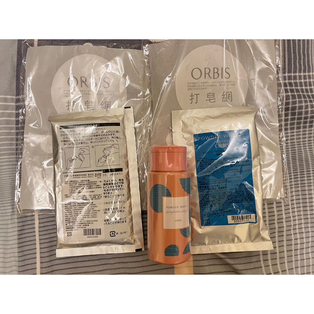 ORBIS 奧蜜思 雙重酵素洗顏粉瓶裝(50g) x1 + 補充包(50g) x2 + 打皂網x2 | 蝦皮購物