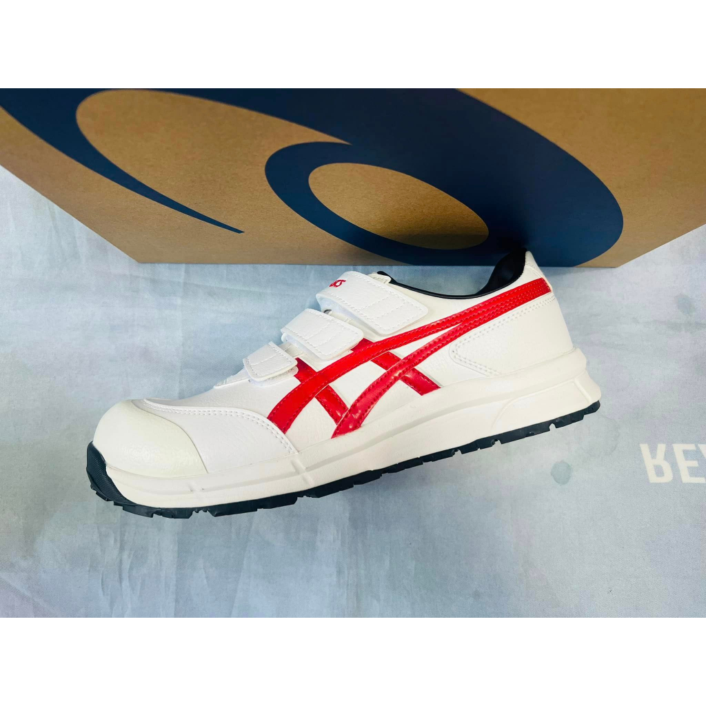 =好了啦要運動=ASICS 亞瑟士 WINJOB CP301 男女 中性款安全鞋 工作防護鞋 FCP301-102 白紅 | 蝦皮購物