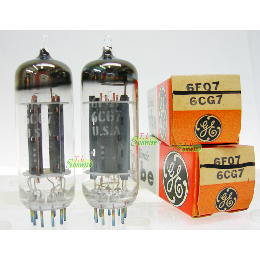 加轉座直代 6SN7 ︽NO:67044 美國 GE 6FQ7 / 6CG7 (NIB) 1對 真空管 ( 6240G | 蝦皮購物