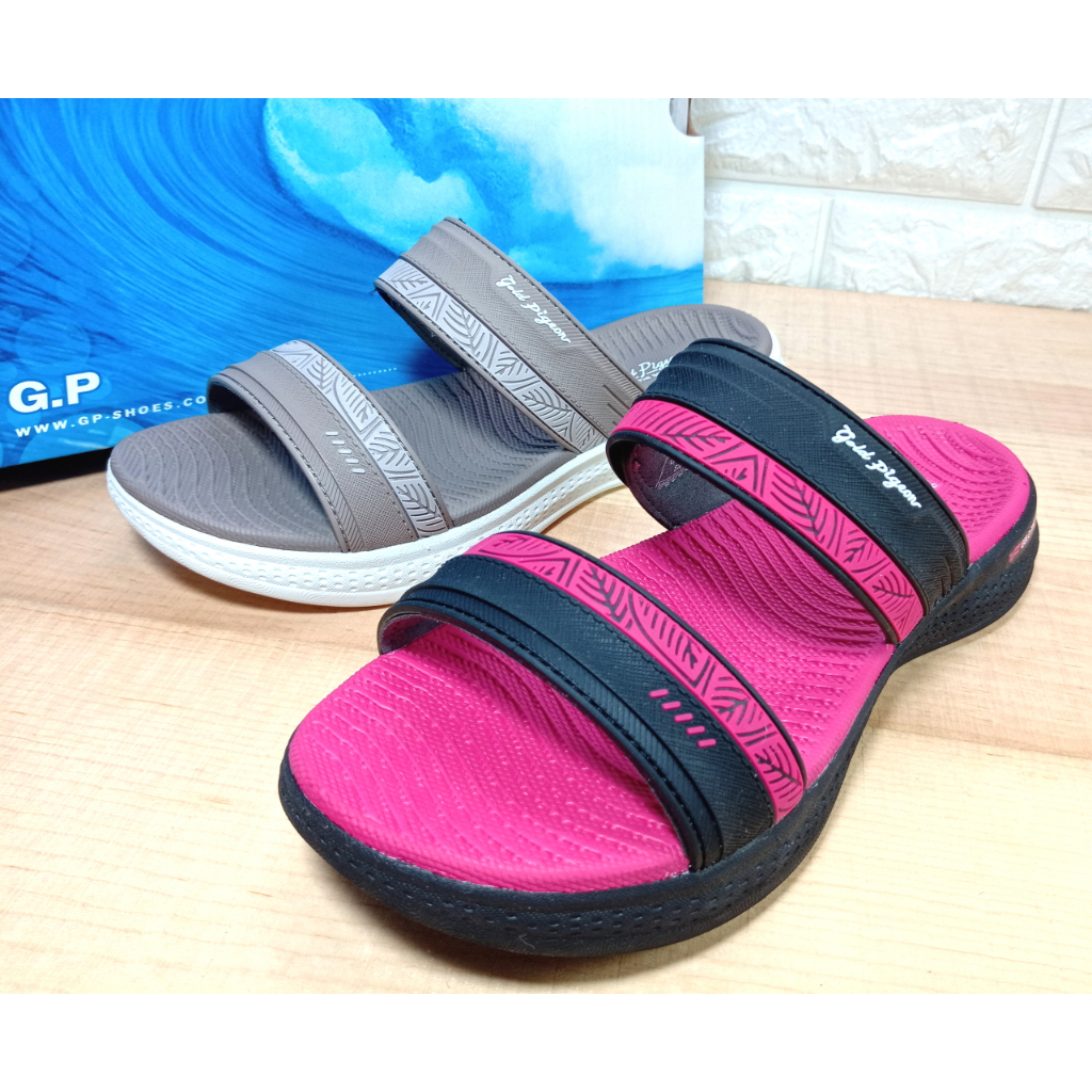 [領券享九折優惠$621元]GP 阿亮強力推薦 G.P輕量雙帶女款拖鞋 厚底 休閒 增高 防水止滑 G9383W | 蝦皮購物