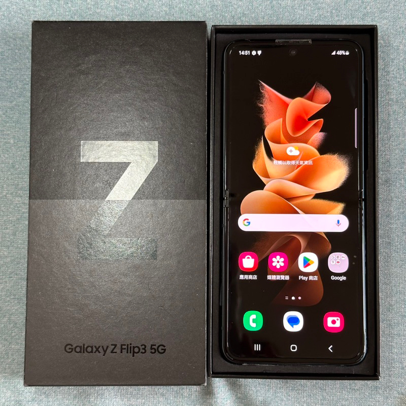 SAMSUNG Z Flip 3 5G 128G 綠 9成新 功能正常 二手 三星 6.7吋 zflip3 台中 | 蝦皮購物