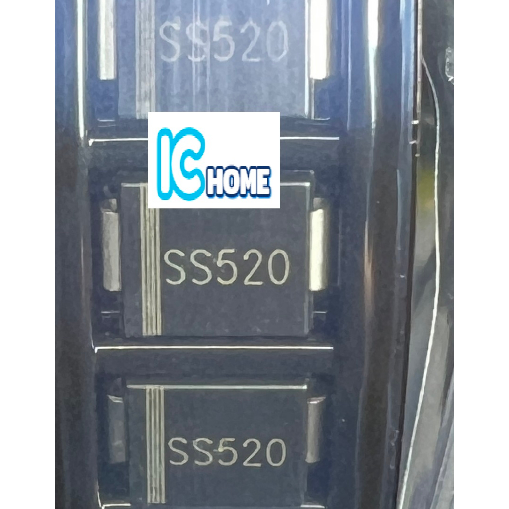 ICHOME 全新 SS520 SS520C 200V 5A SMC DO-214AB 蕭特基 二極體 現貨 | 蝦皮購物
