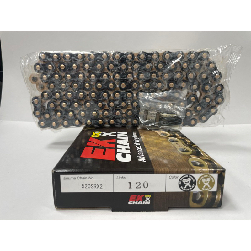 EK 鍊條 525/520 SPR/3D/SRX2 120L 黑金 輕量化 鍊條 日本原裝進口 | 蝦皮購物
