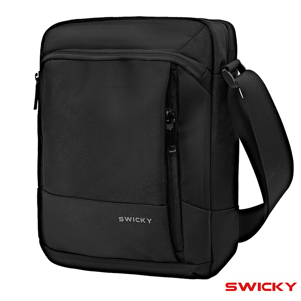 【SWICKY】 潮流防潑水側背包/休閒包/男包(黑) | 蝦皮購物