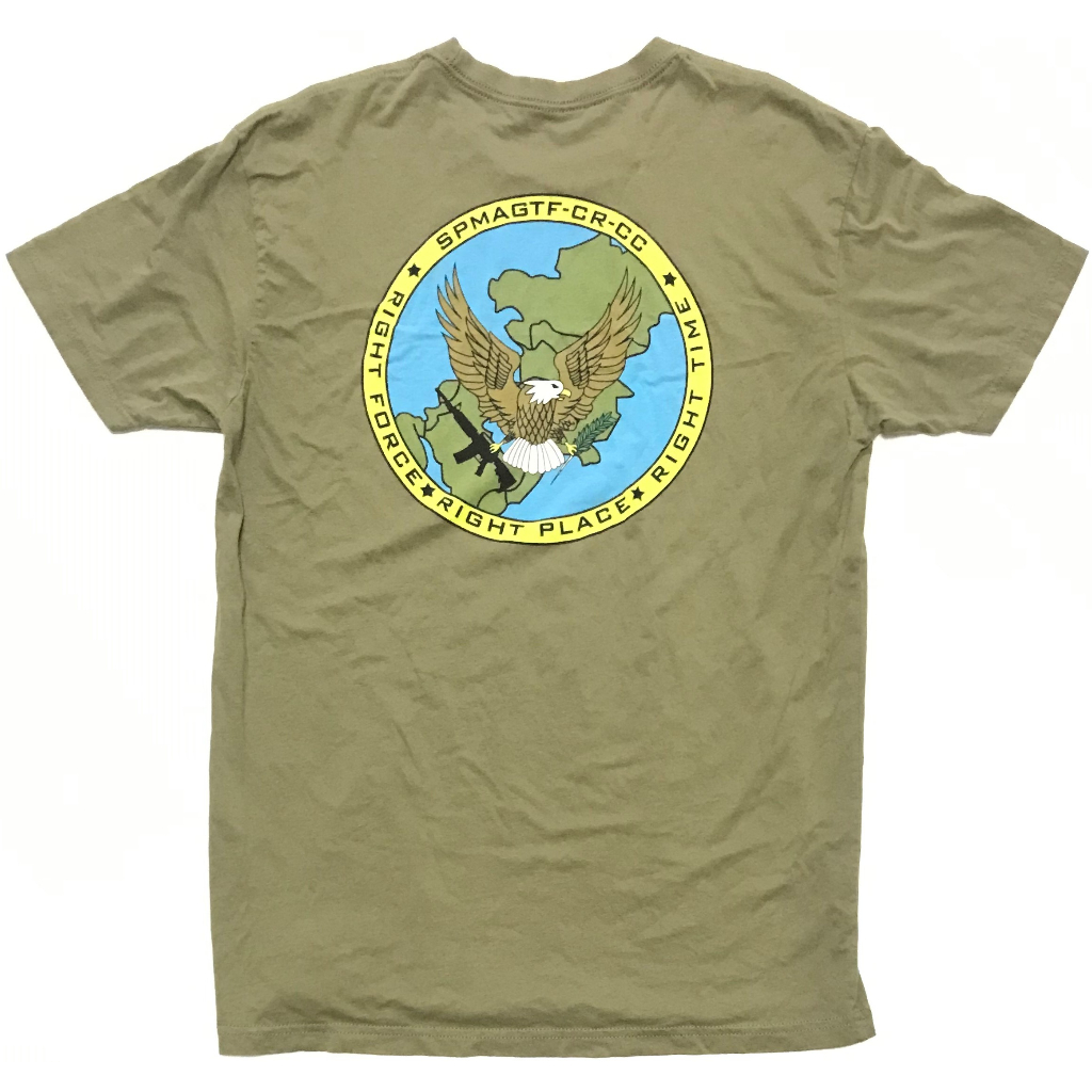 美國海軍陸戰隊 USMC SPMAGTF-CR-CC 紀念T恤 SIZE：L | 蝦皮購物
