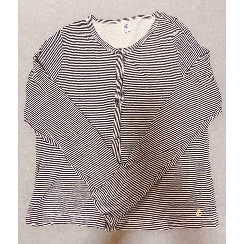 法國petit bateau 小帆船 12y/152經典條紋外套 | 蝦皮購物