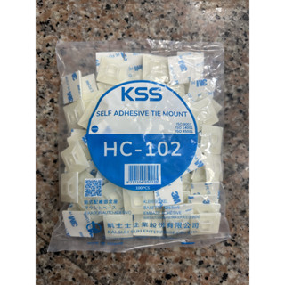 KSS 黏式配線固定座 HC-102 (100入) 本色 束帶固定座 | 蝦皮購物