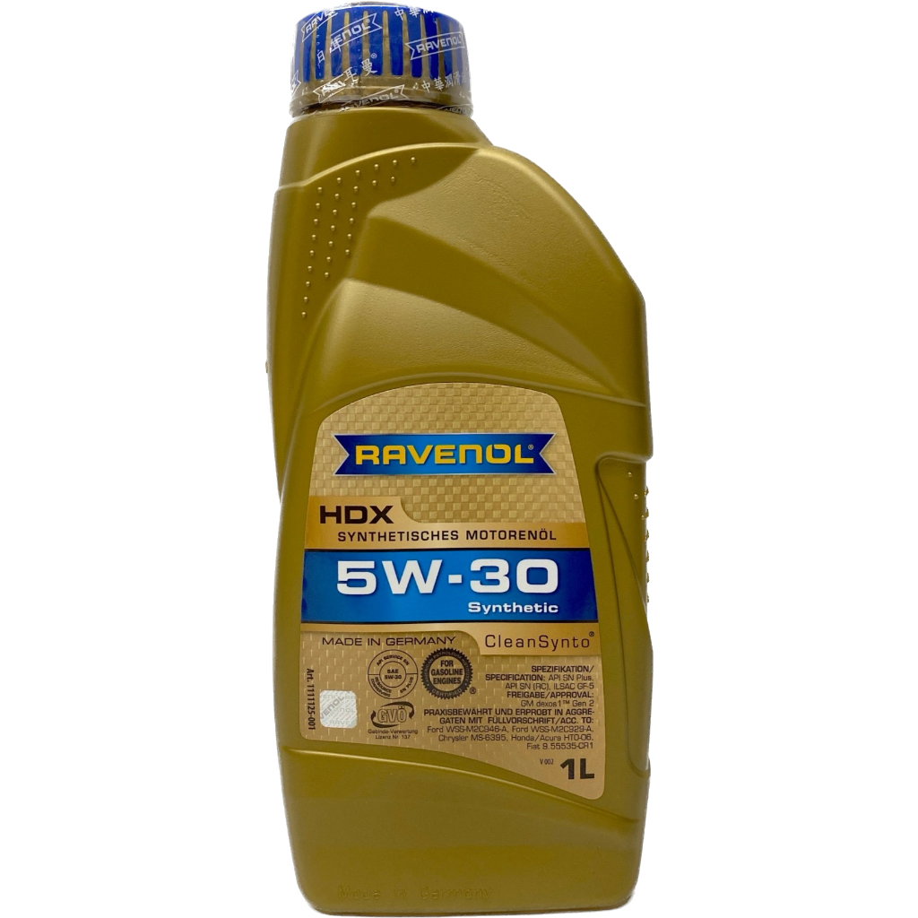 RAVENOL HDX 5W-30 5W30 機油 日耳曼 SN Plus ILSAC GF-6A LSPI【伊昇】 | 蝦皮購物