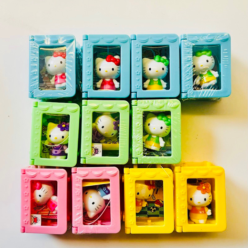 HELLO KITTY 711集點小書場景公仔11個合售 | 蝦皮購物