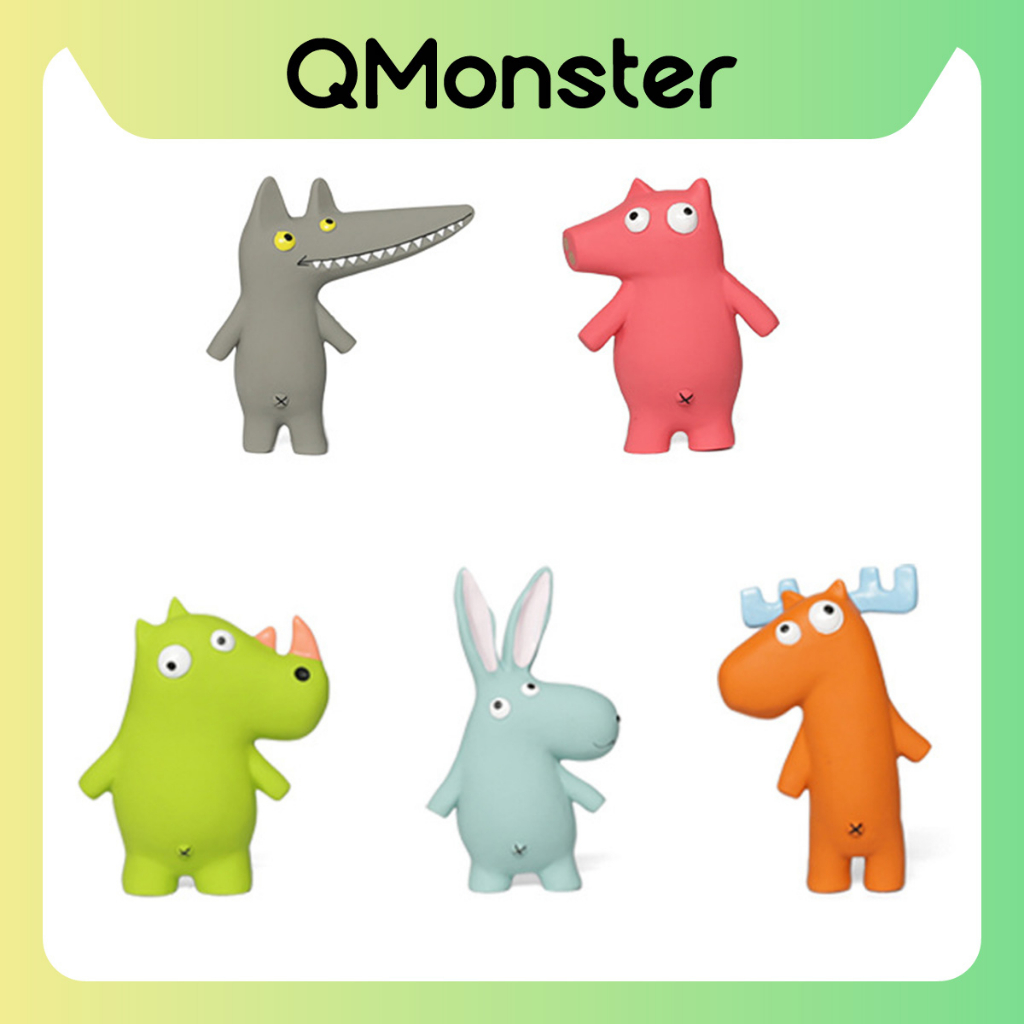 艾爾發寵物｜Q-MONSTER 森林動物家族 乳膠玩具 狗玩具 寵物玩具 狗狗乳膠玩具 發聲玩具 Q MONSTER | 蝦皮購物