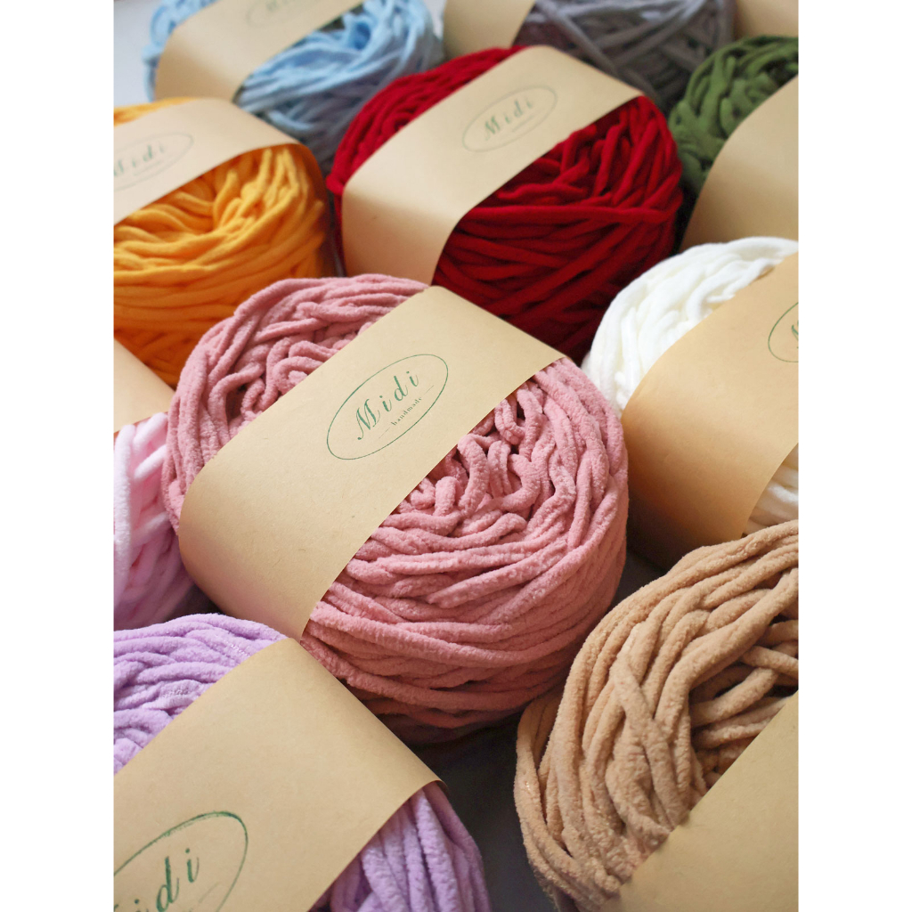 【Midi獨家不掉毛！】160g大克數棉花糖毛線 粗毛線 diy手工藝 鉤針 棒針 midi手作 | 蝦皮購物