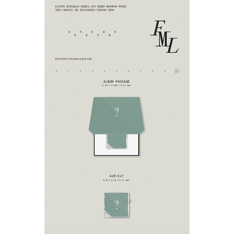 SEVENTEEN 17 迷你十輯 FML mini 10th kit ver 智能專空專 暫售 | 蝦皮購物