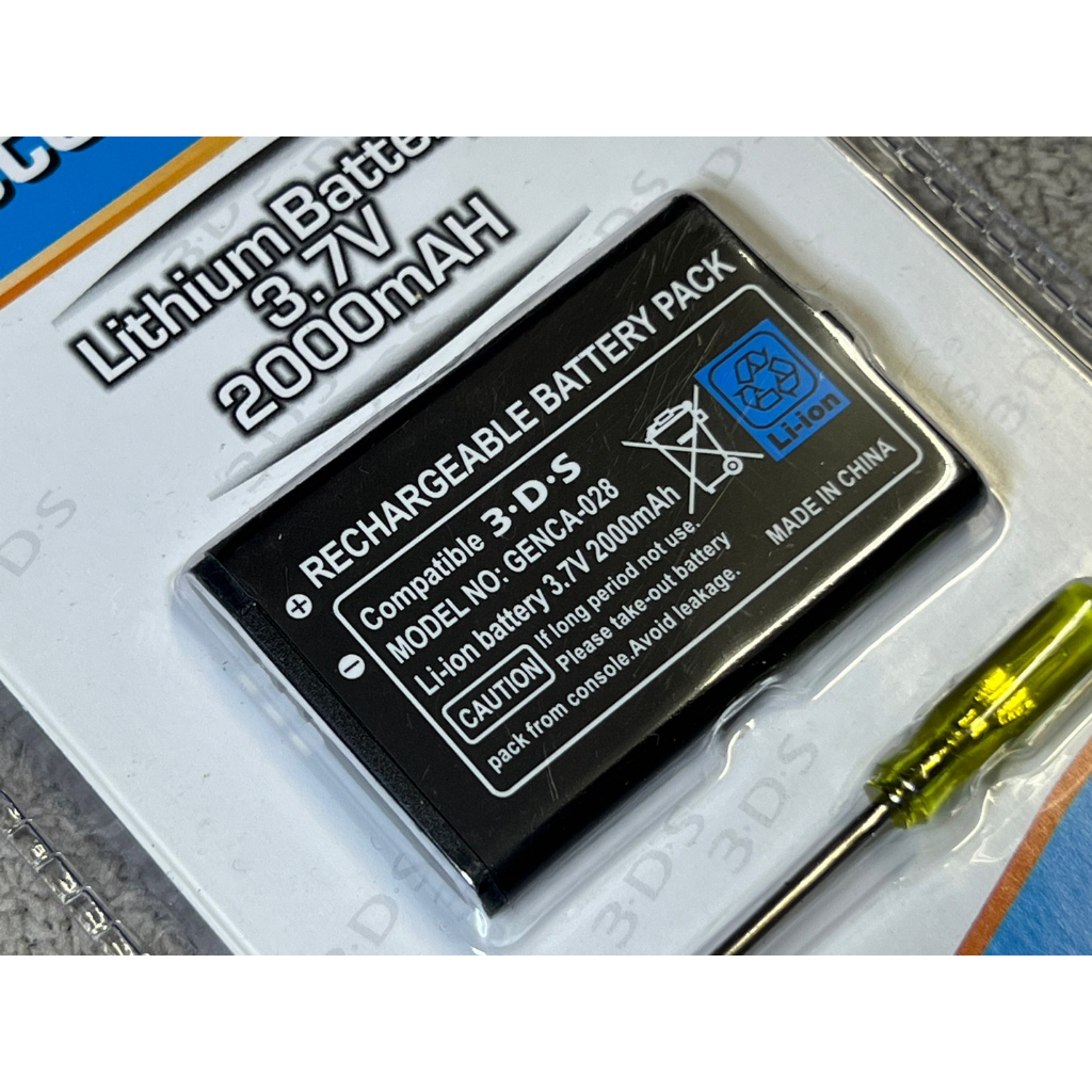 台灣現貨 3DS 2DS 3DSXL電池 GENCA-028電池 GENCA-029電池 高容量副廠電池 全新附拆機工具 | 蝦皮購物