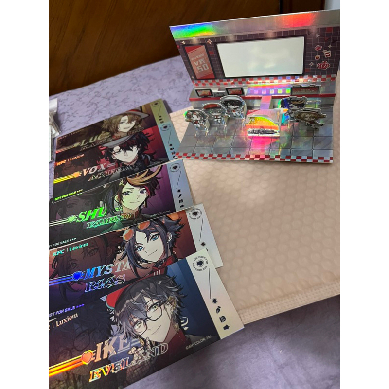 Luxiem KFC 合作鐳射票 賀卡 Vox Shu Mysta Ike Luca | 蝦皮購物