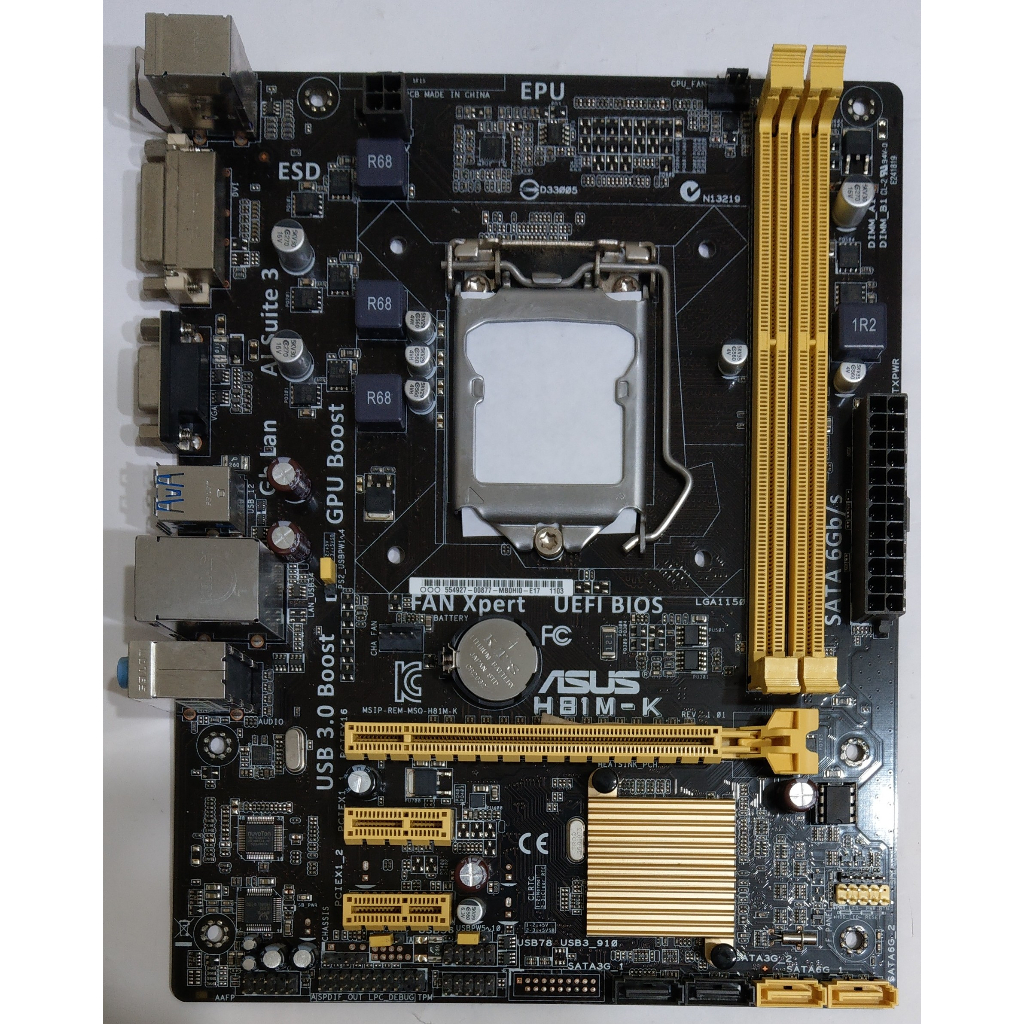 華碩 ASUS 主機板 H81M-K (Intel 1150 四代) | 蝦皮購物