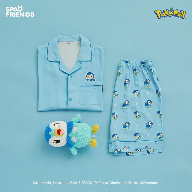 【zz韓國代購🇰🇷】 🔥新增新款🔥 SPAO x 寶可夢 睡衣 睡褲 套裝 拖鞋 神奇寶貝 皮卡丘 兒童睡衣 | 蝦皮購物