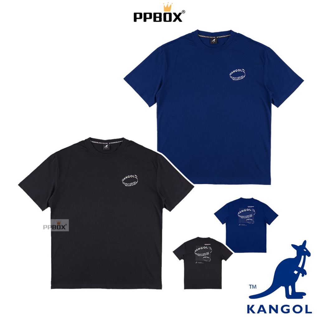 KANGOL 袋鼠 次元環狀LOGO 短T【63251012】短袖 衣服 春夏 素T 透氣 排汗衫 PPBOX T恤 | 蝦皮購物
