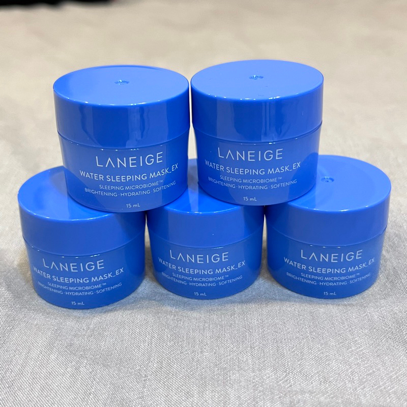 【蘭芝】最新EX版睡一覺補水透亮 晚安凍膜 LANEIGE 15ml 晚安面膜 超能亮睡美人晚安面膜 出國必備 小樣 | 蝦皮購物