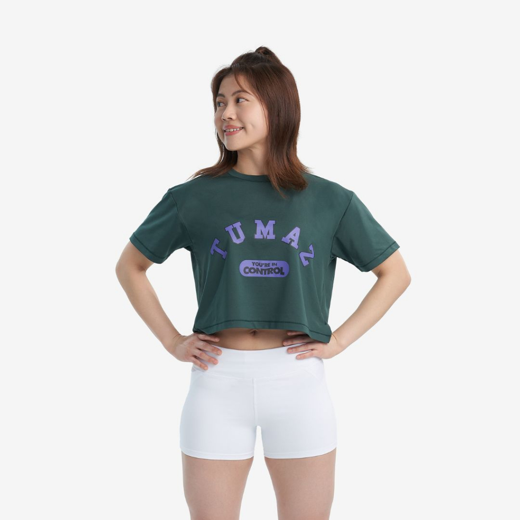 【Tumaz Apparel】托瑪斯Revival短版女短袖(英式賽車綠)｜機能 休閒 短版 | 蝦皮購物