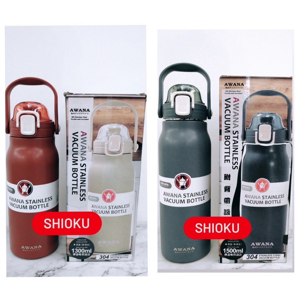台灣手提彈蓋保溫瓶附吸管1300ml/1500ml | 蝦皮購物