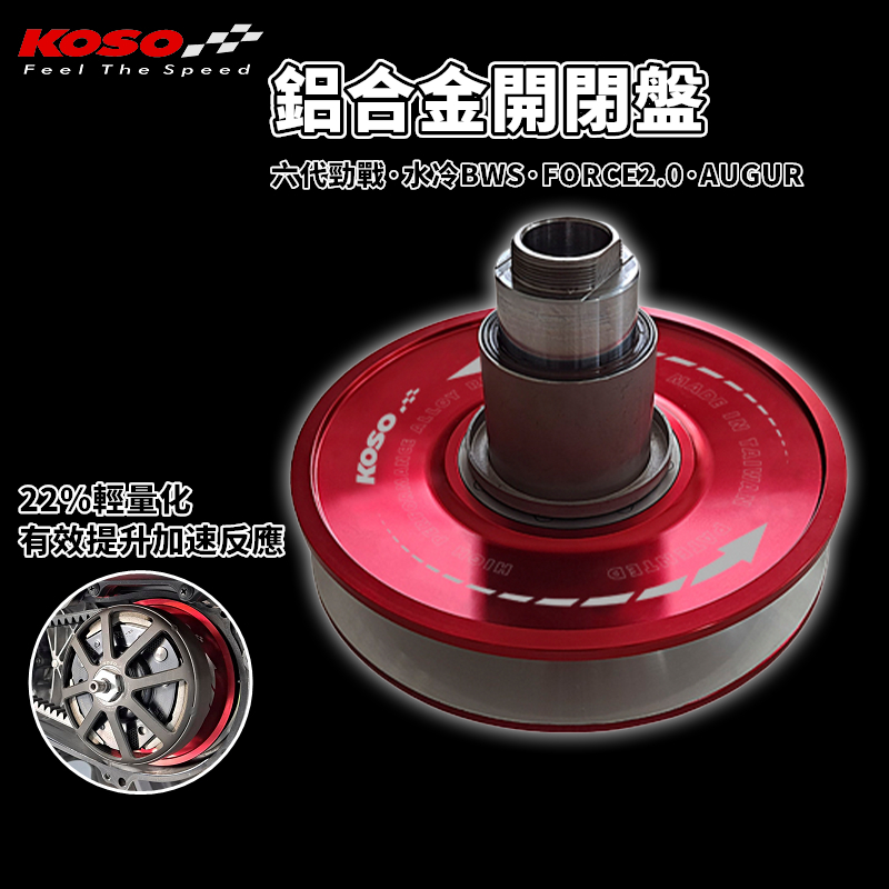 KOSO | 六代戰 輕量化鋁合金開閉盤 開閉盤 六溝 拉行程 適用於 六代勁戰 水冷BWS FORCE2.0 AUGU | 蝦皮購物