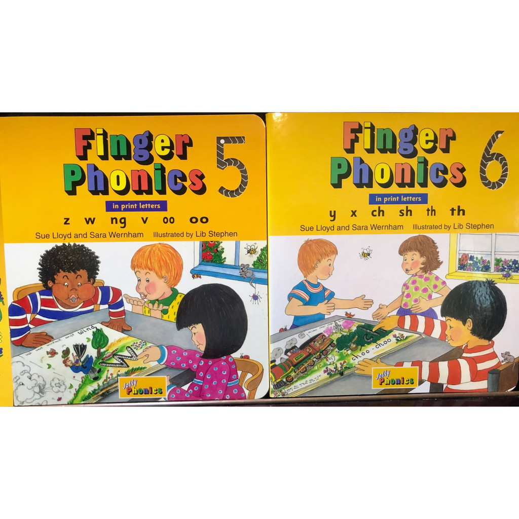 Finger Phonics第5+6冊(美國正版in print letters字體) | 蝦皮購物