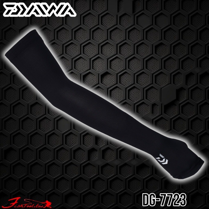 中壢鴻海釣具《DAIWA》DG-7723 黑色防曬袖套 23 年款 | 蝦皮購物