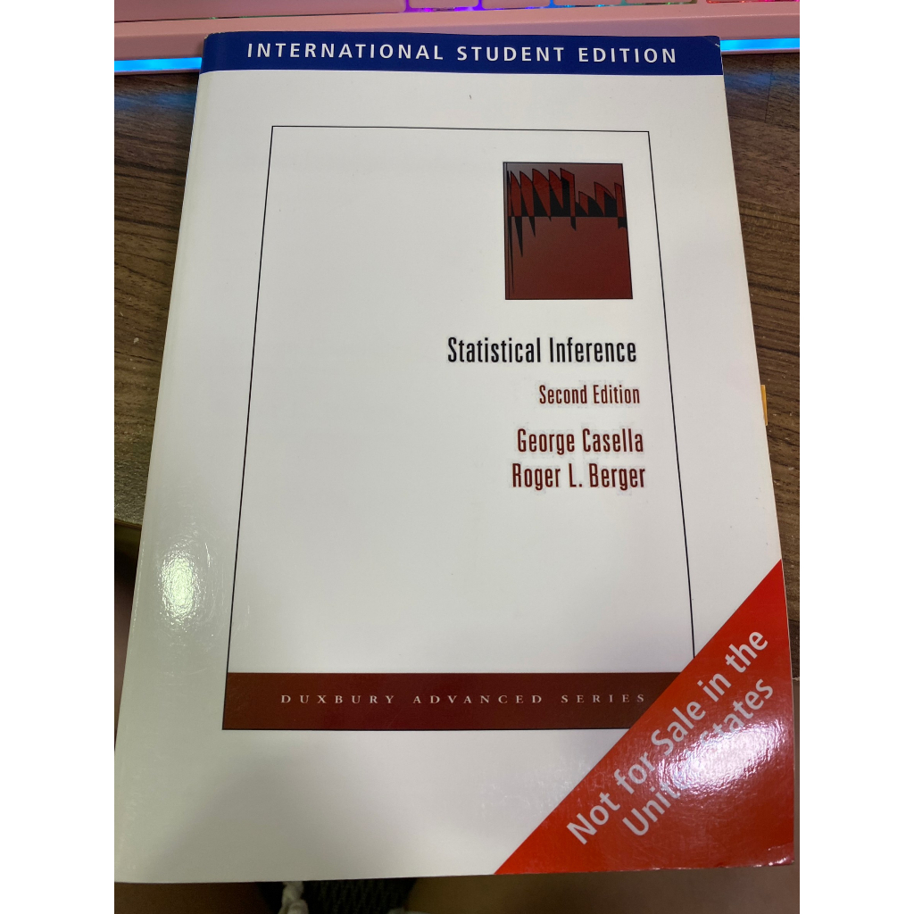 [快速出貨] 統計推論原文書 statistical inference second edition | 蝦皮購物