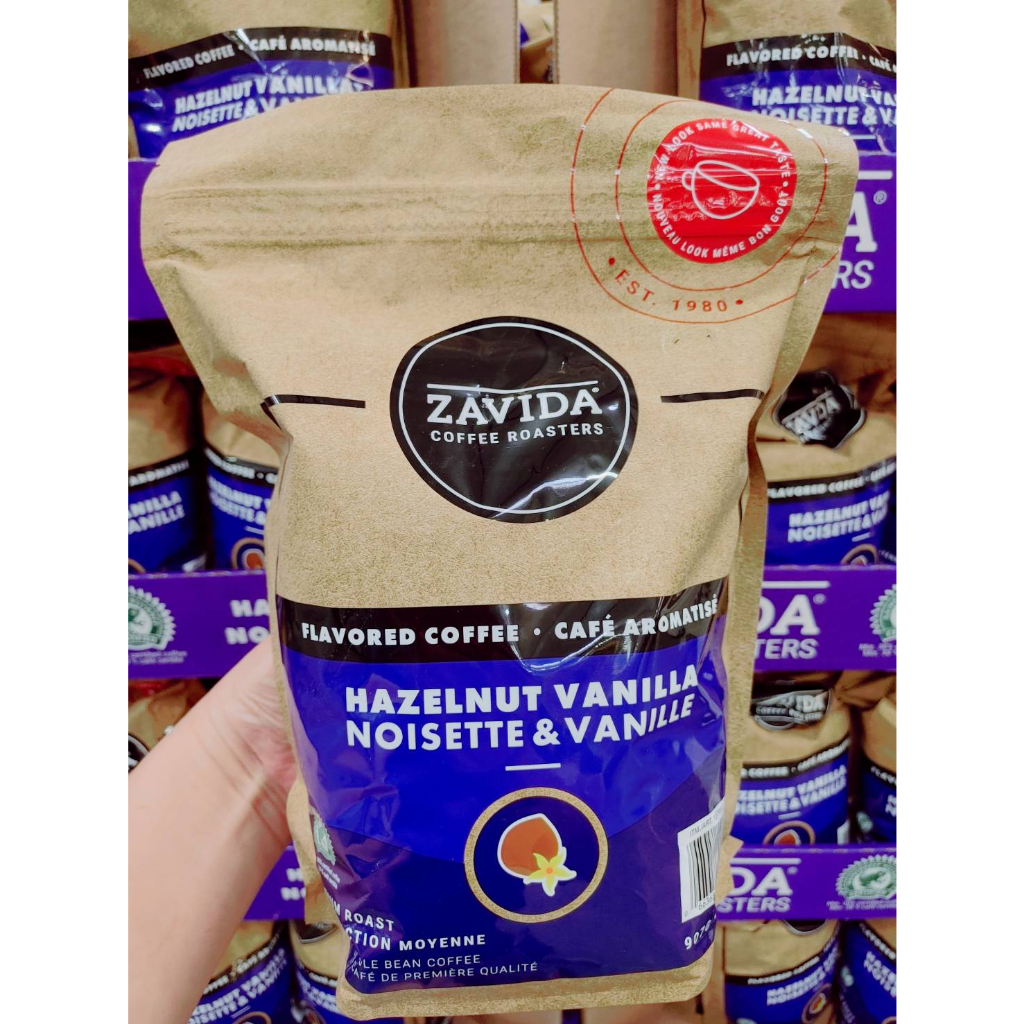 💥現貨免運優惠💥 加拿大 ZAVIDA 雅菲達 榛果香草 咖啡豆 (超值 6 包組 x 907g) | 蝦皮購物