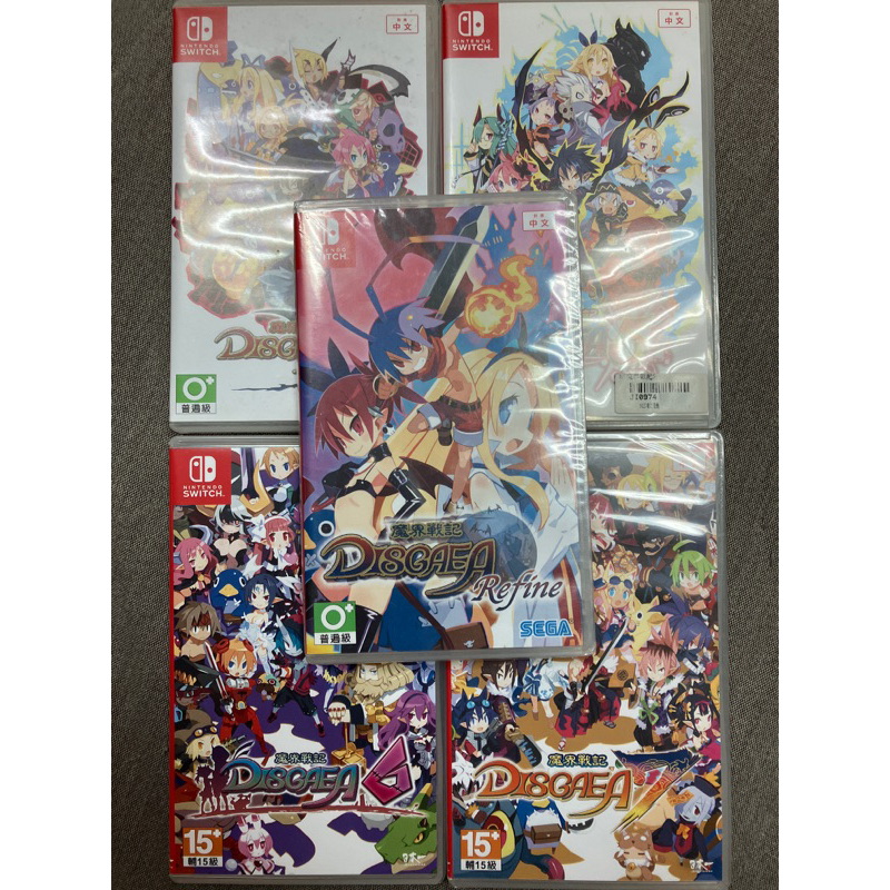《全新二手可刷分期 現貨速寄》NS SWITCH 魔界戰記 4 5 6 7 DISGAEA Refine 中文版 | 蝦皮購物
