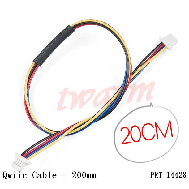 SparkFun原廠 Qwiic Cable 電纜線－200mm 200毫米 (PRT-14428) 20cm | 蝦皮購物