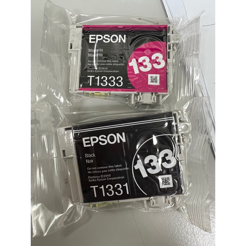 EPSON 原廠 全新真空包 墨水匣 133 黑色(T1331) 紅色(T1333) | 蝦皮購物