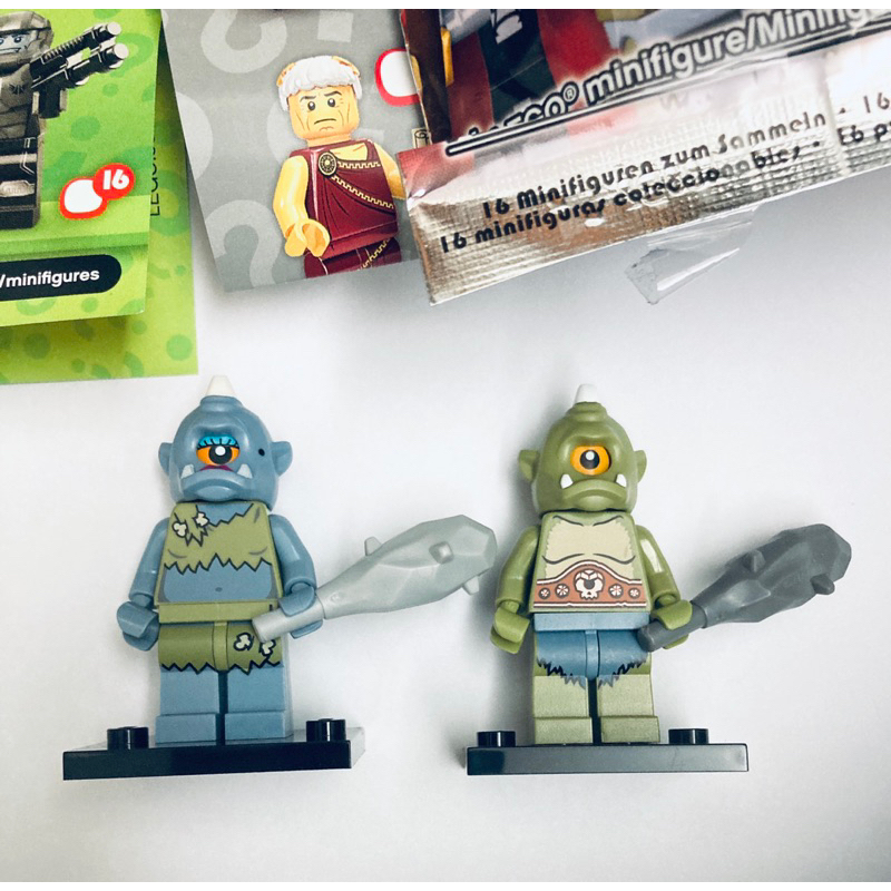 正版LEGO 樂高 獨眼怪 人偶 9代 2 11代 15 獨眼巨人 夫妻一組 Cyclops | 蝦皮購物