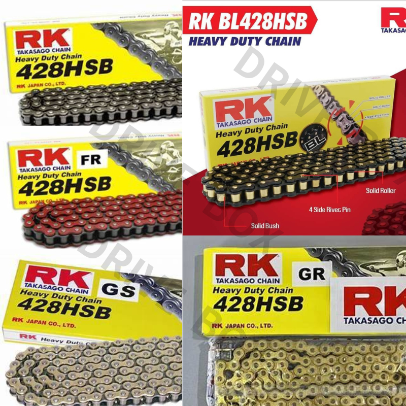 [RK鏈條 製品] rk428無油封鏈 加重鏈 GB BL 428 SB HSB MXZ 強化鏈條 R15 總代理貨~ | 蝦皮購物