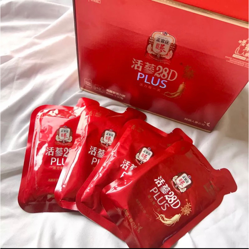 現貨優惠價！正官庄 活蔘28D PLUS 30入/盒(80ml*30入) 超取限1盒 | 蝦皮購物