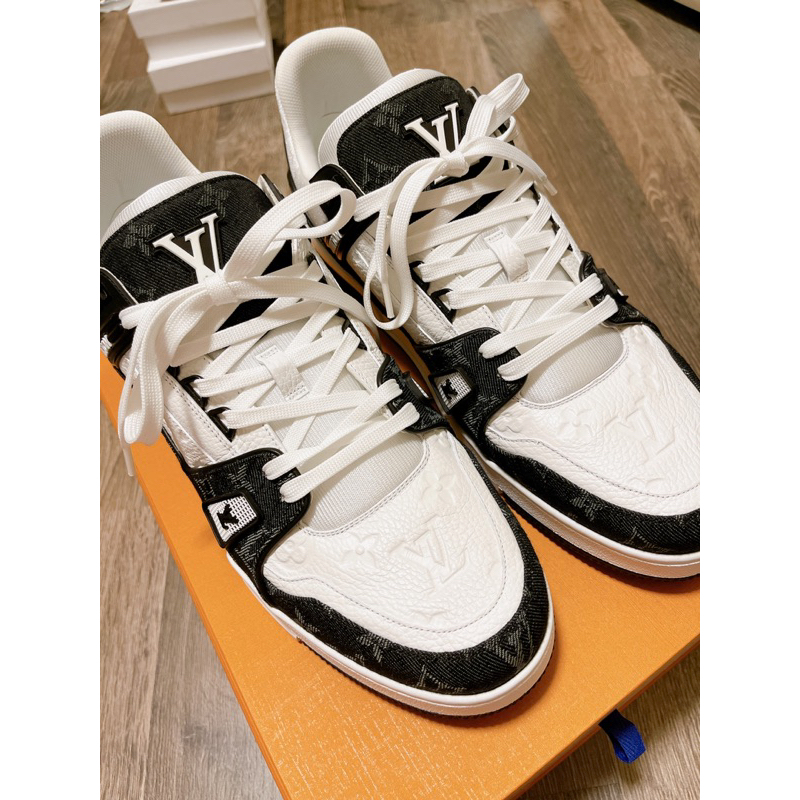 |NINI's_Store|『全新現貨』賠售 LV Trainer Sneaker 黑色老花 運動鞋 size 12 | 蝦皮購物
