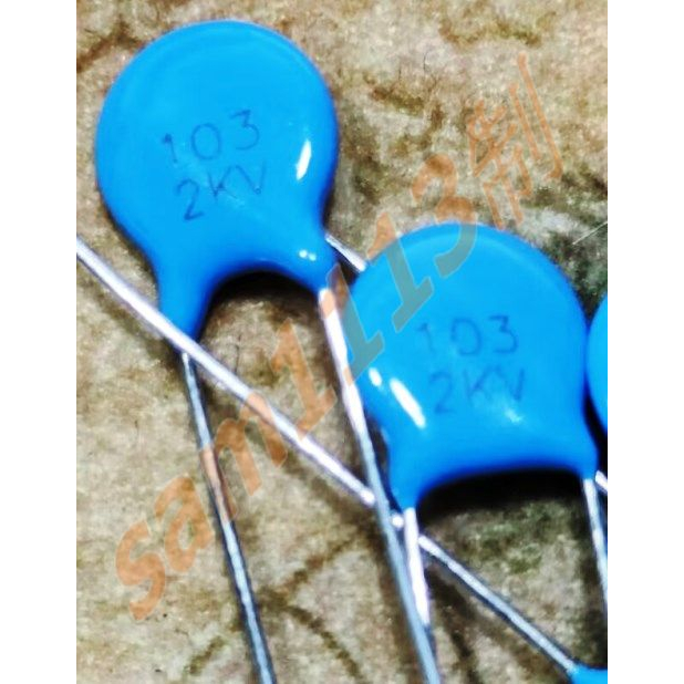113電容 103M 2KV P:5.5mm 立式高壓陶瓷電容 0.01uF 2KV10nF >>30個 | 蝦皮購物