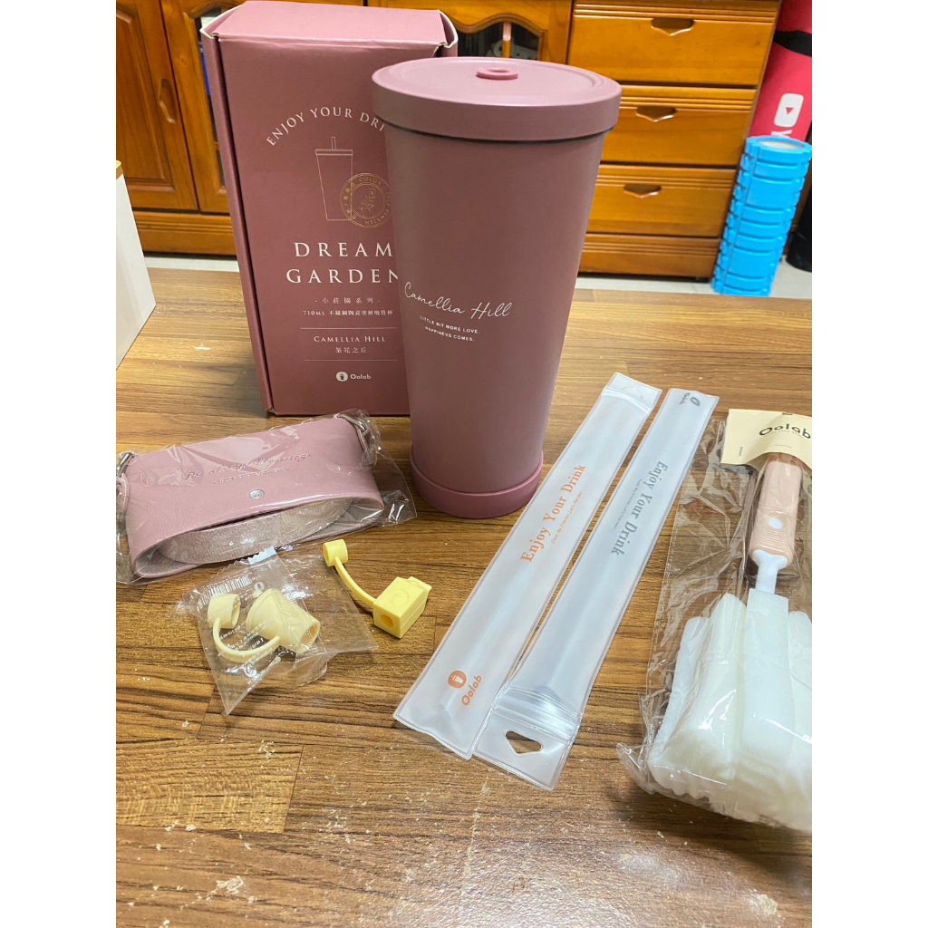 【二手八成新】良杯製所OoLab-小莊園系列 710ml 茶花之丘 附全新大全套 陶瓷保溫保冰環保杯 | 蝦皮購物