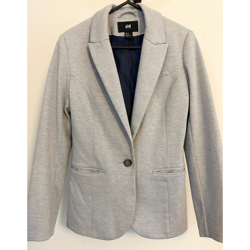 [美國代購]H&M 女版 上班 西裝外套 灰色 US6 | 蝦皮購物
