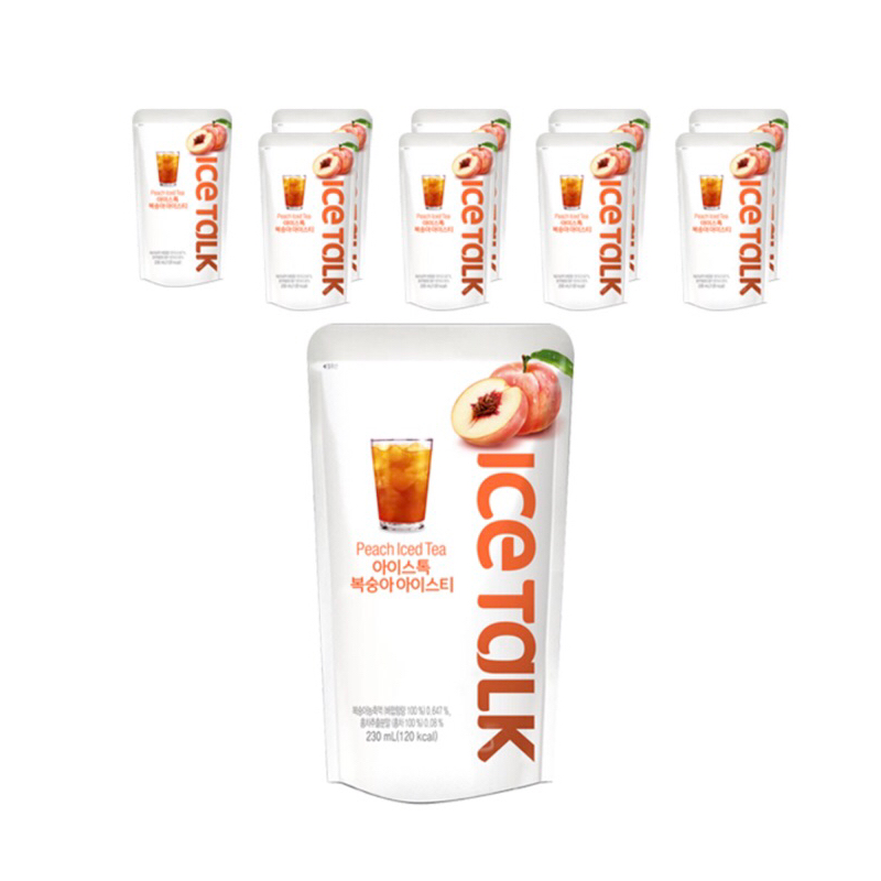 (現貨） 【Ice Talk】 水蜜桃冰茶 230ml x 10入 | 蝦皮購物